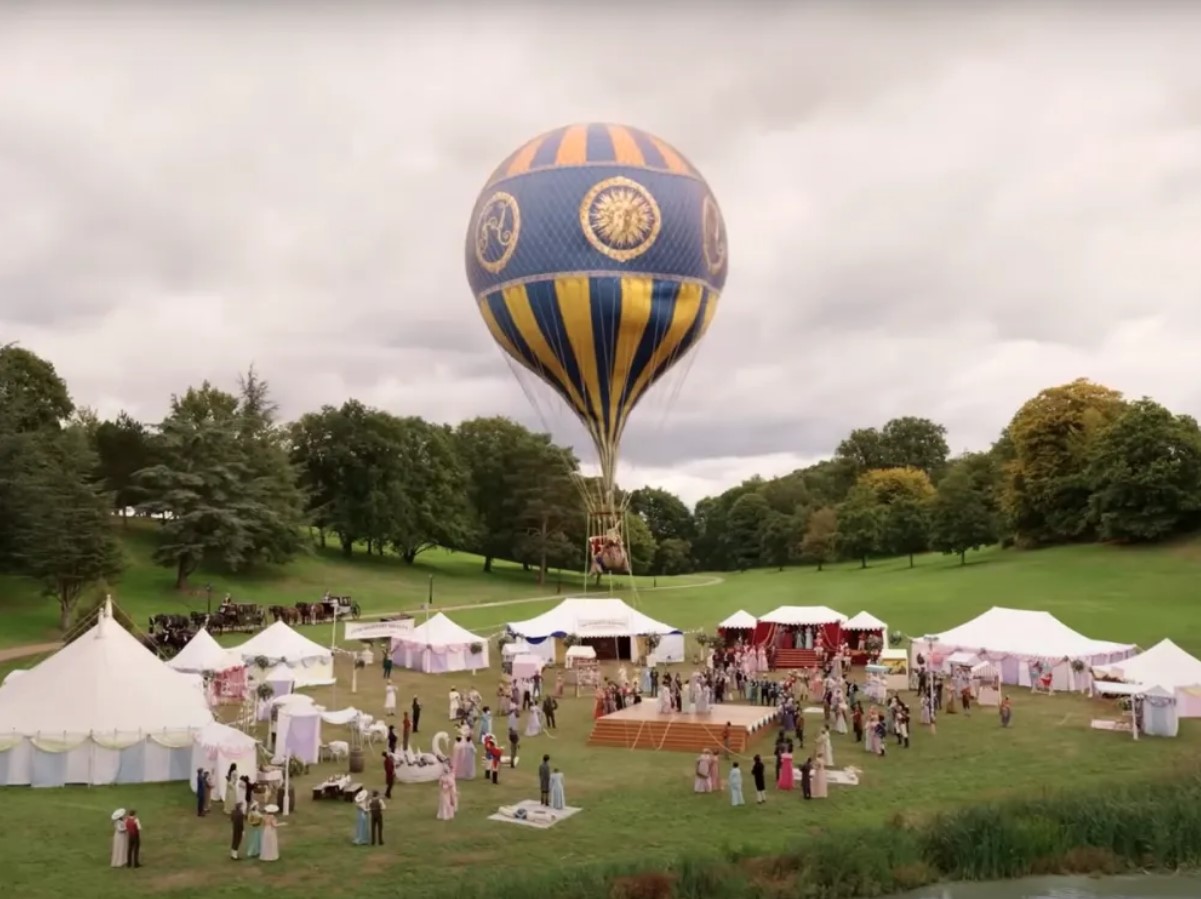 Bridgerton balloon in series 3. - British Balloon Museum & Library